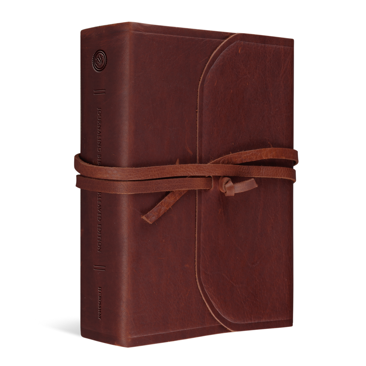 ESV Journaling Bible Interleaved Edition Natural Leather Brown Flap esv-journaling-bible-interleaved-edition-natural-leather-brown-flap