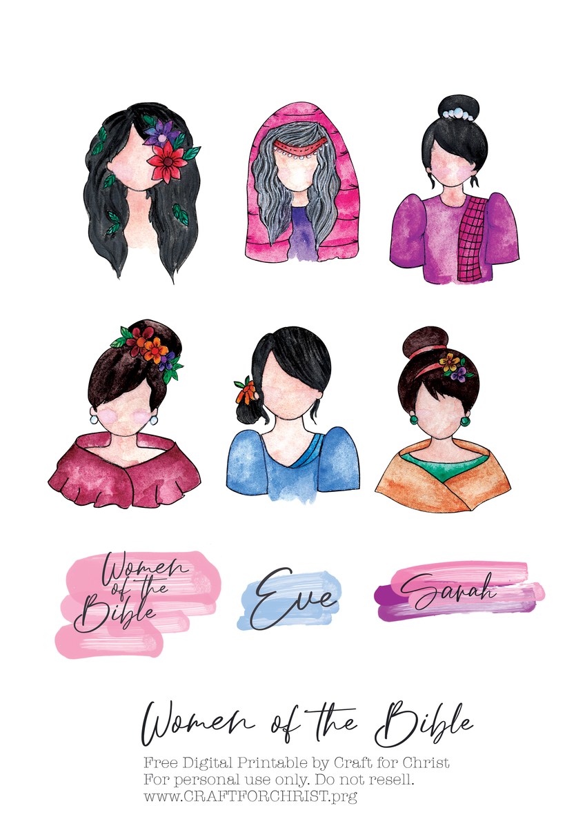 Freebie: Women of the Bible Series 1 – Craft for Christ PH